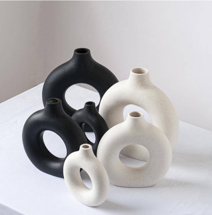 Japandi Round Ceramic Vase | ModefinityJapandi Round Ceramic Vase