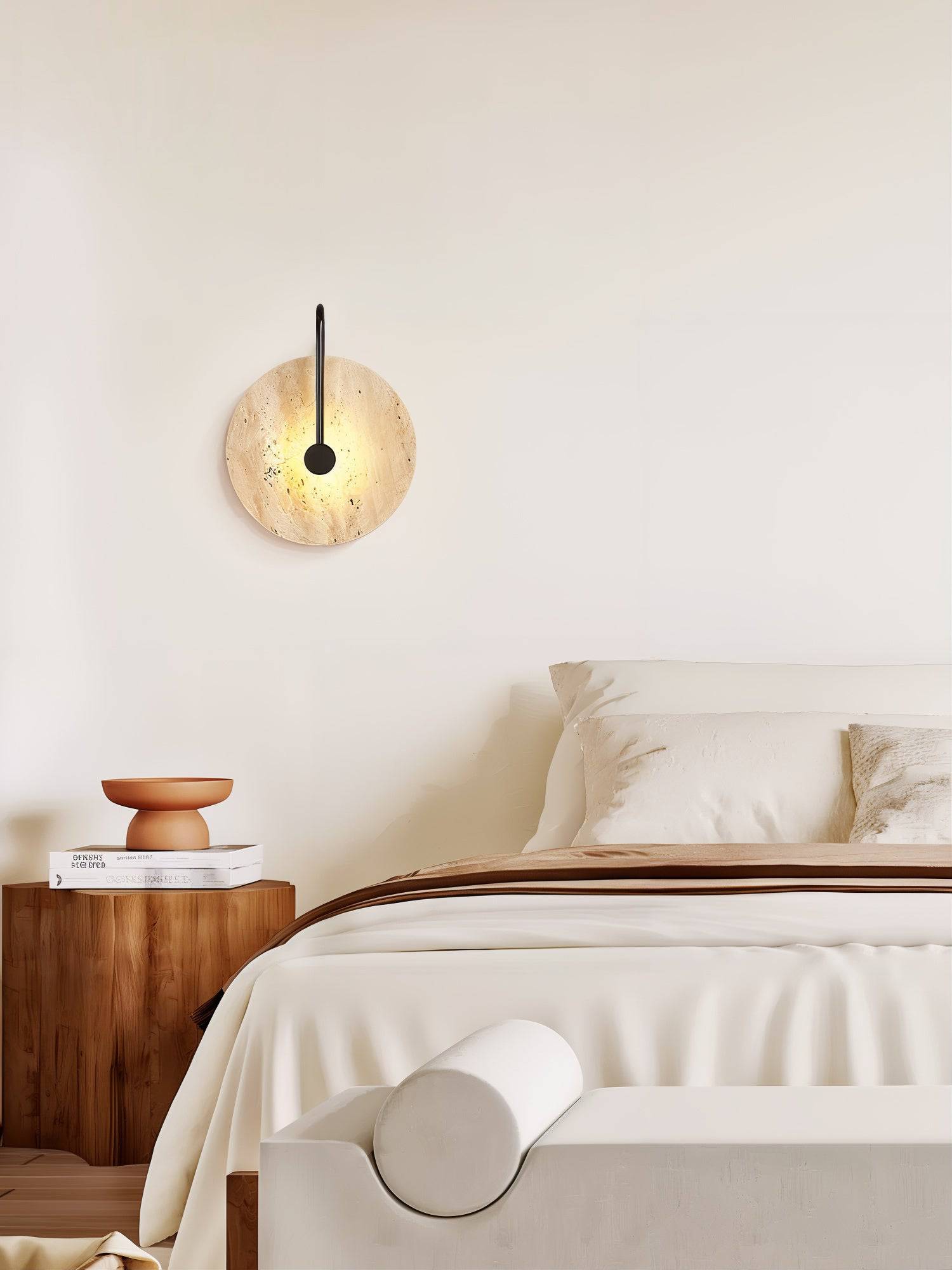 Japandi Stone Wall Light - Sleek Industrial | ModefinityJapandi Stone ...