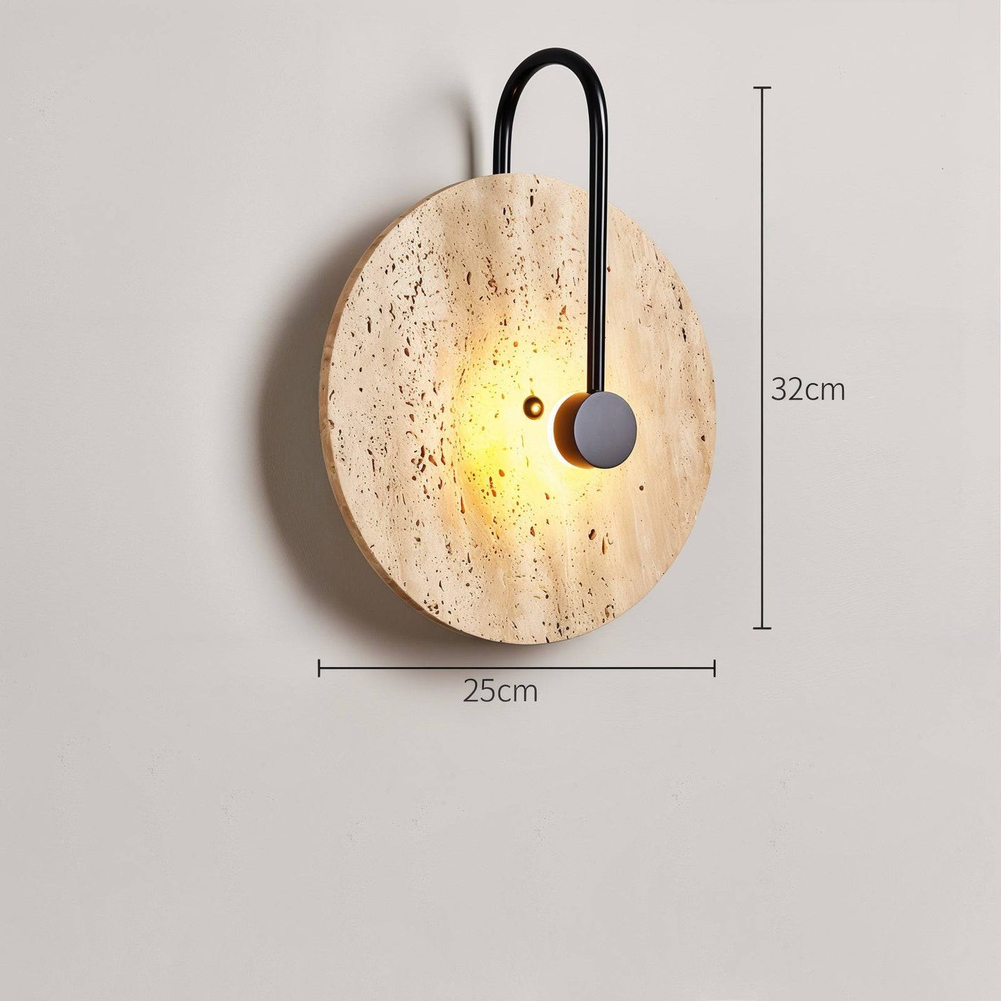 Japandi Stone Wall Light - Sleek Industrial | ModefinityJapandi Stone ...