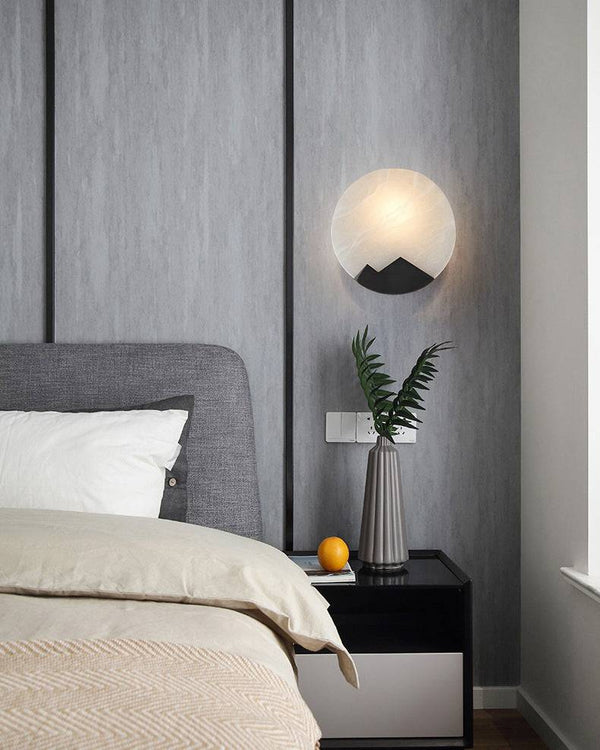 Marble Alabaster Black Wall Light - 203MWL | ModefinityMarble Alabaster ...