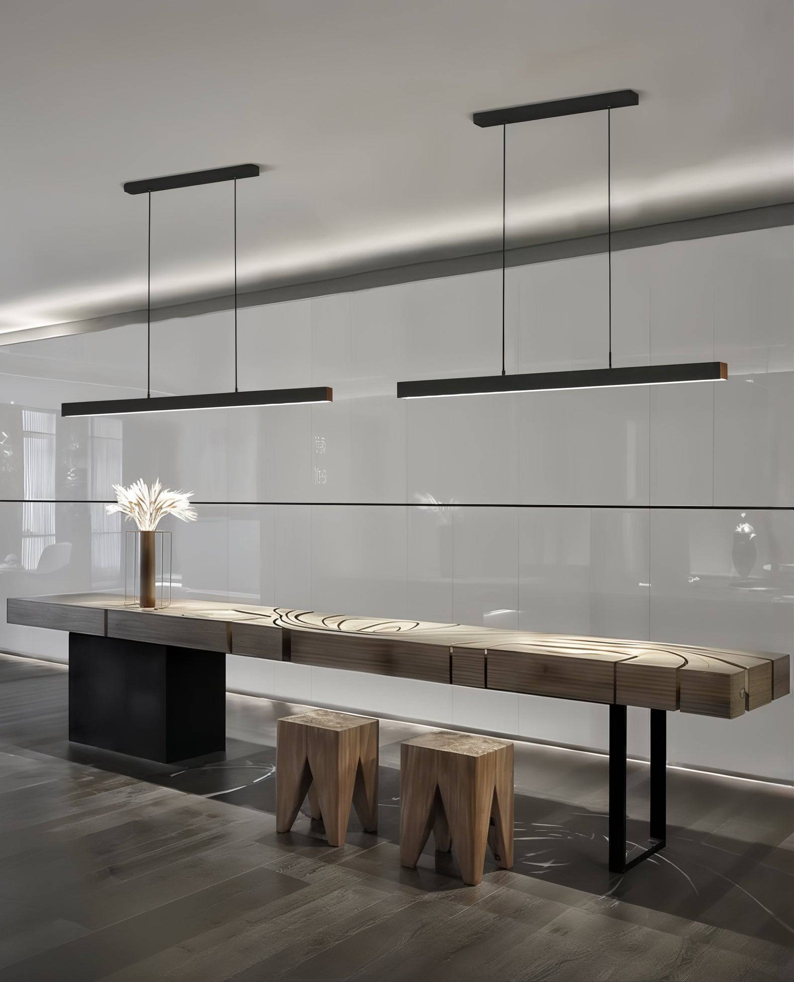 Modern Minimalist Linear LED Pendant Light