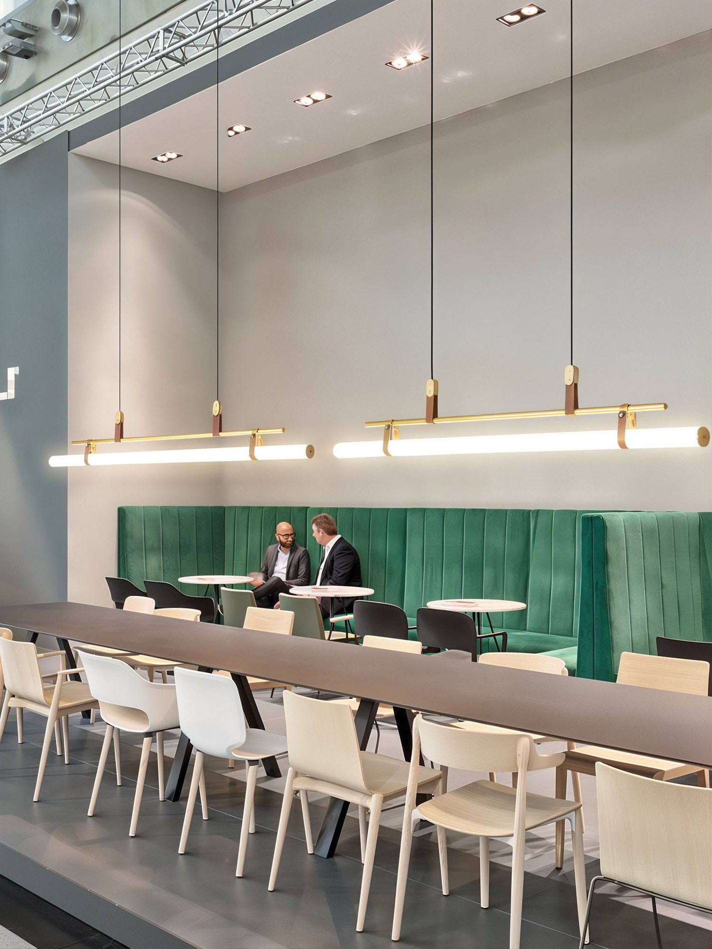 Modern Minimalist Pendant Light With Leather Accents | ModefinityModern ...