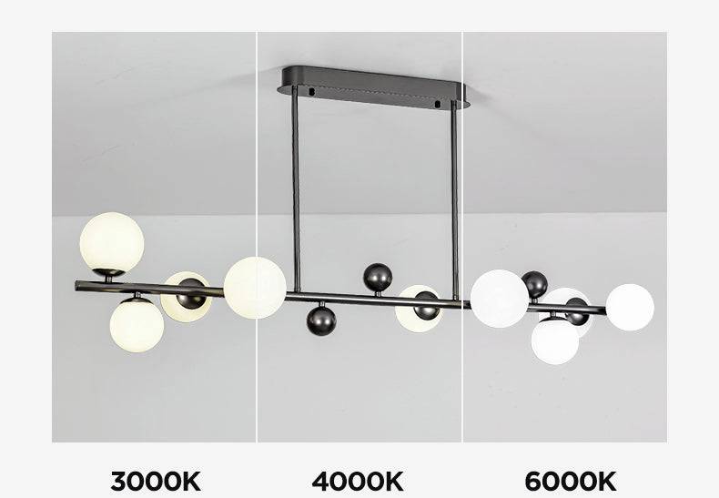 Modern Orbital LED Chandelier - Black Finish