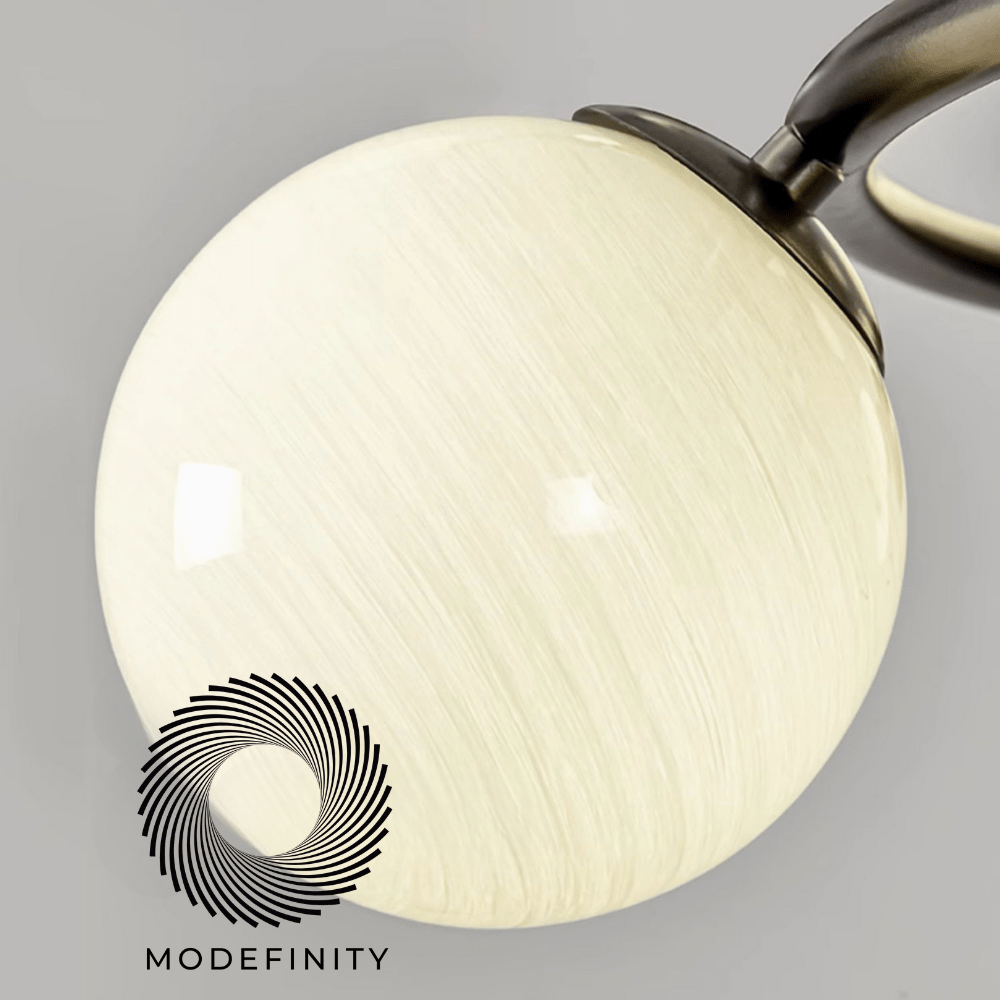 Modern Orbital LED Chandelier - Black Finish