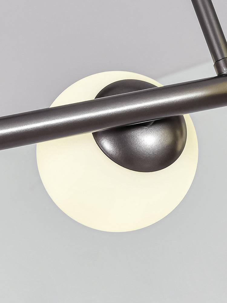 Modern Orbital LED Chandelier - Black Finish