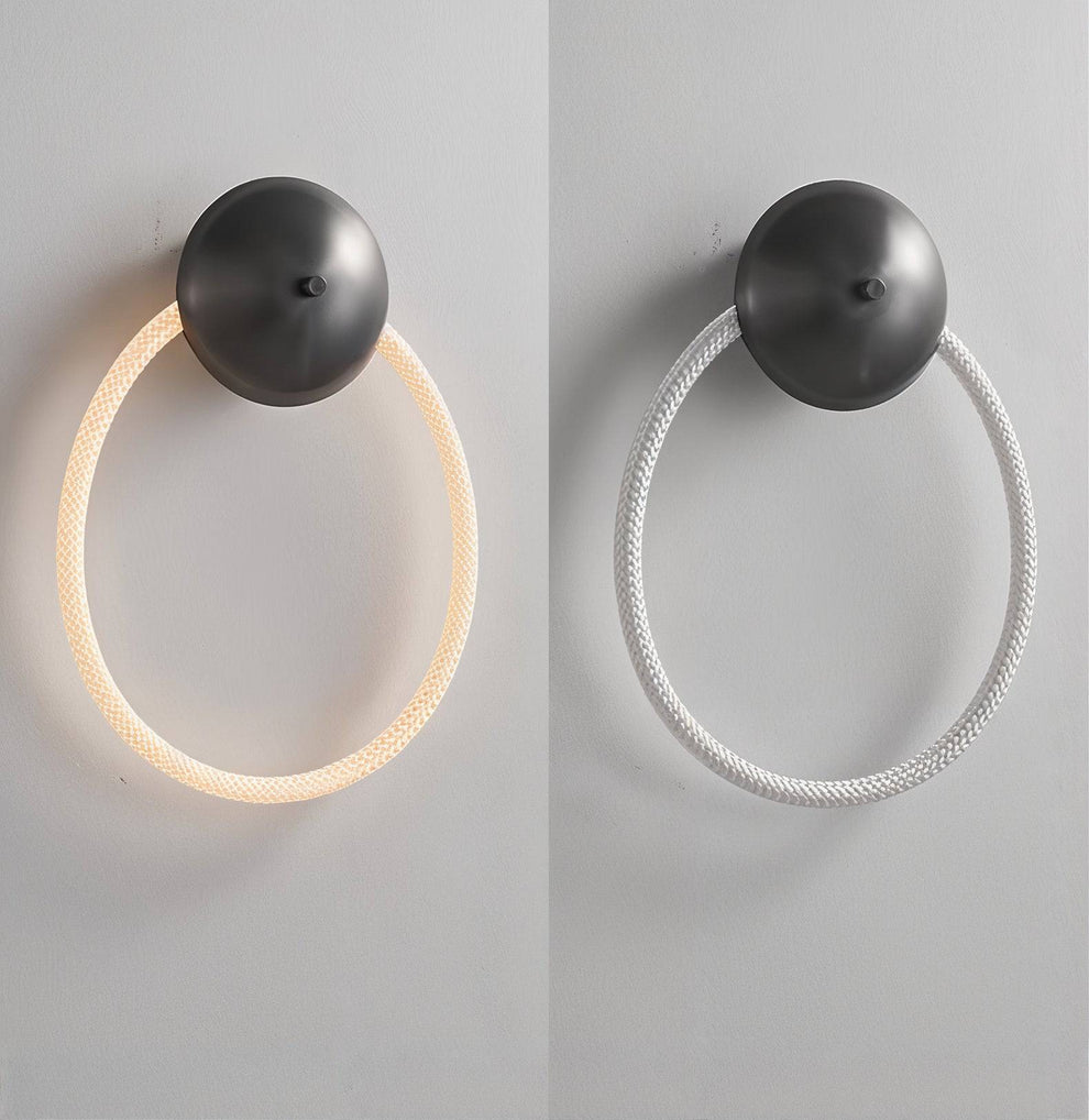 Modern Rope Loop LED Wall Light | ModefinityModern Rope Loop LED Wall Light