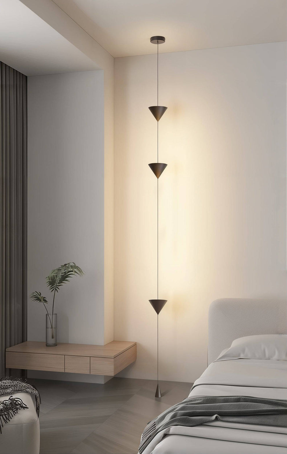 Modern Vertical Cone Pendant Light | ModefinityModern Vertical Cone ...