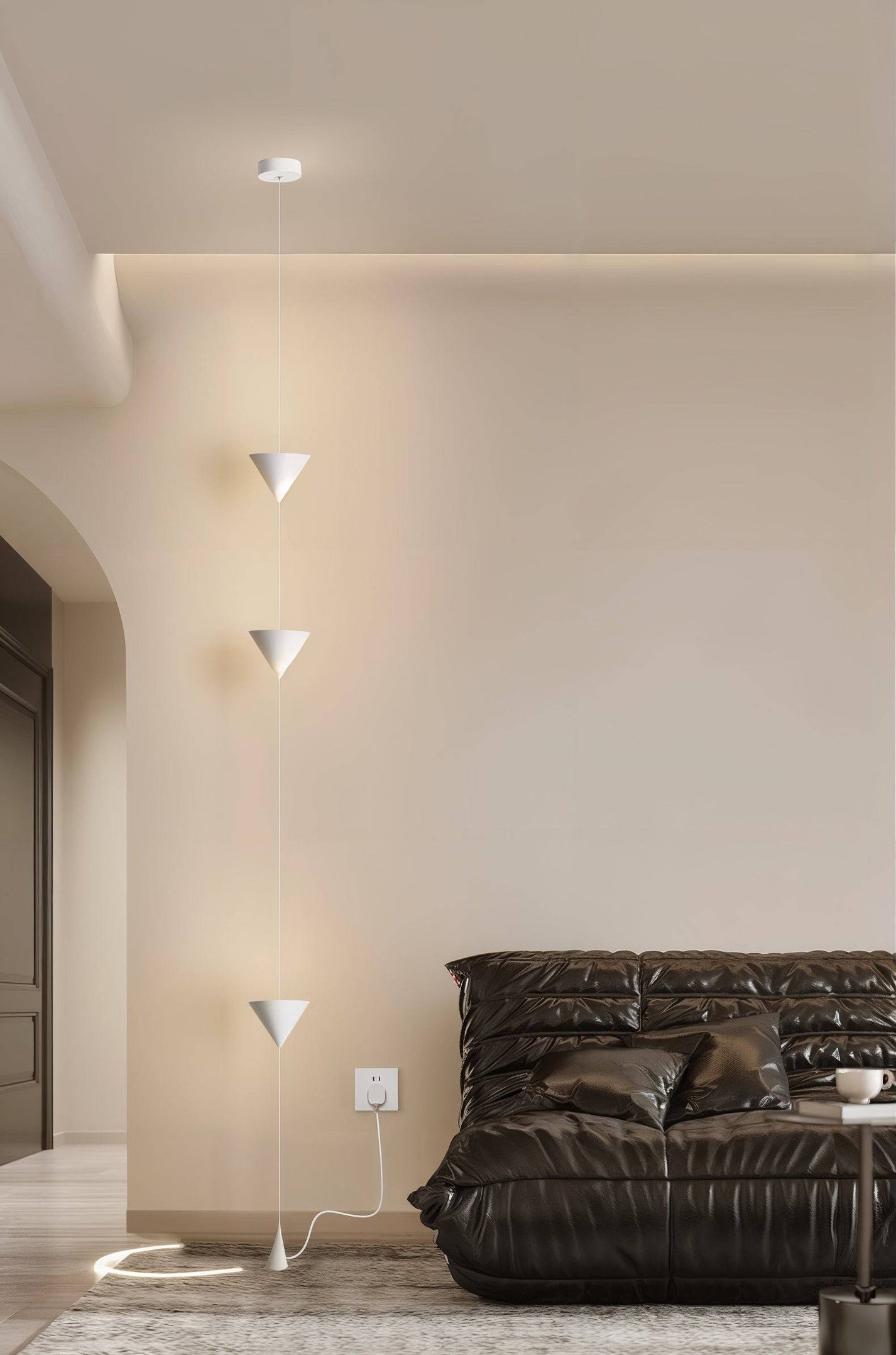 Modern Vertical Cone Pendant Light | ModefinityModern Vertical Cone ...