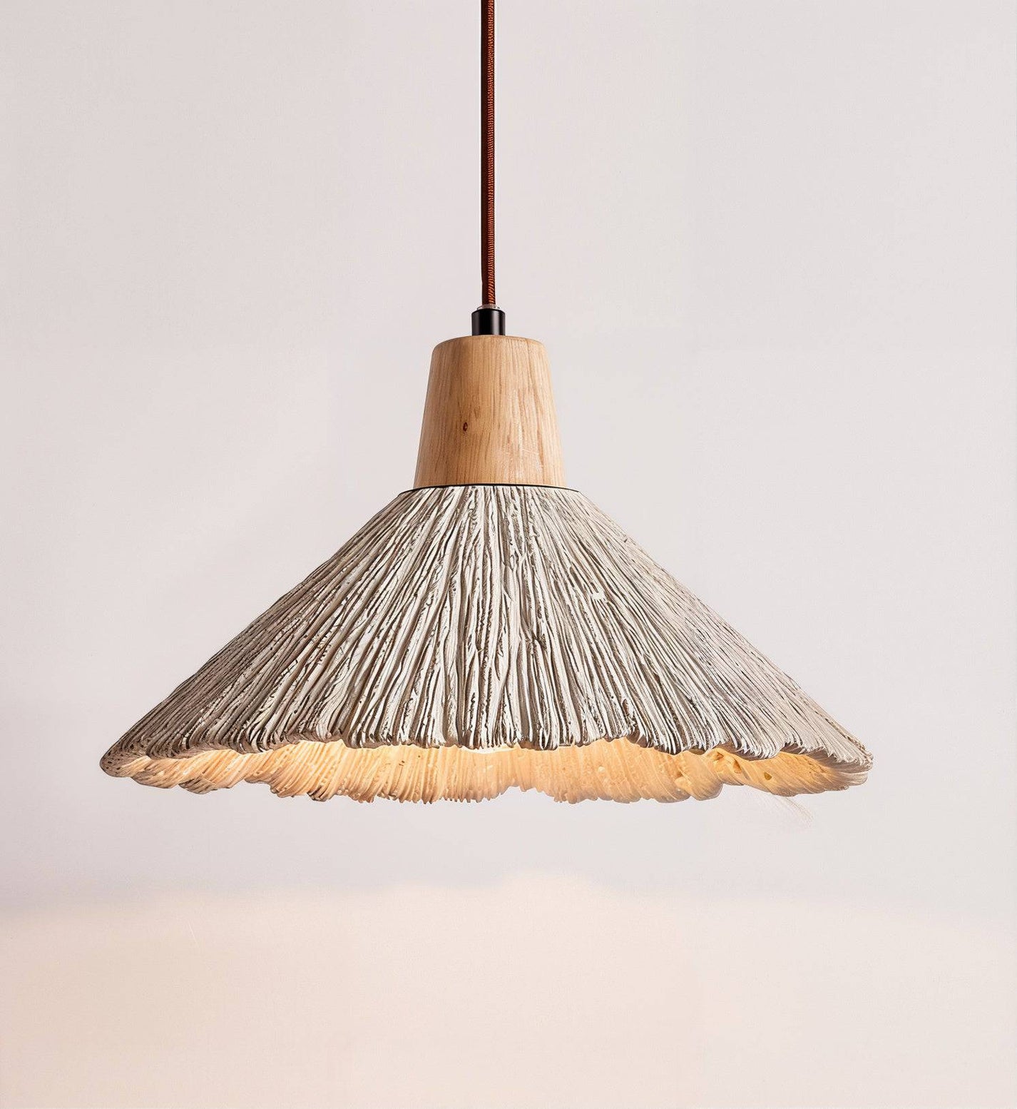Rustic Cement Pendant Light - Industrial Elegance