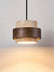 Rustic Modern Travertine Stone And Wood Pendant Light ...