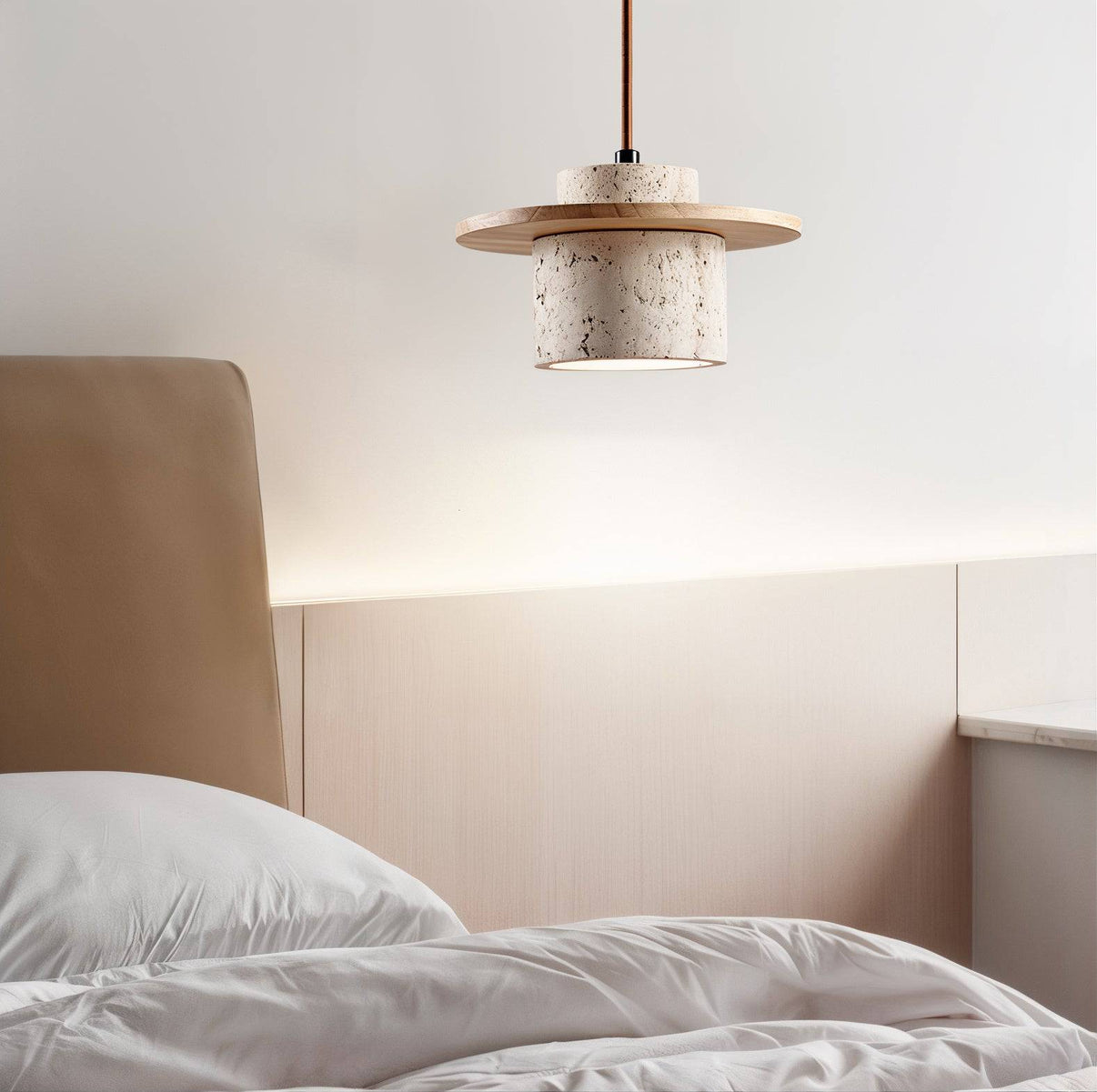 Textured Stone Pendant Light - Modern Rustic | ModefinityTextured Stone ...