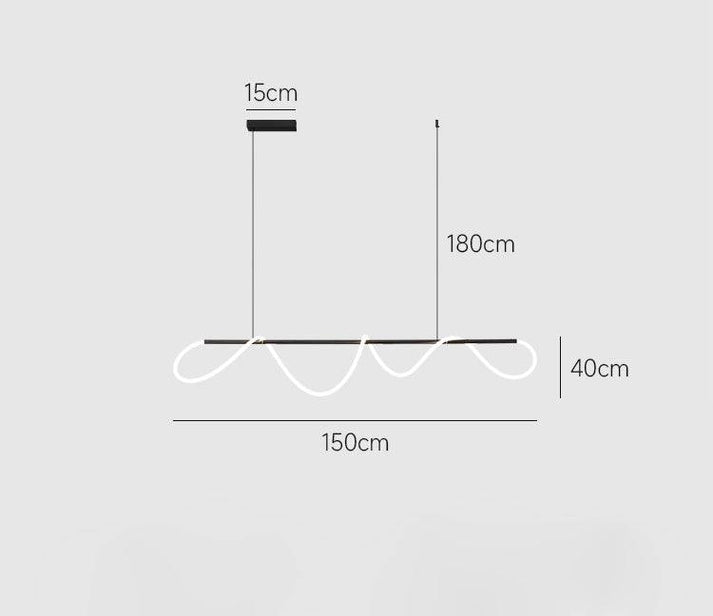 Waveform LED Chandelier - Modern Elegance | ModefinityWaveform LED ...