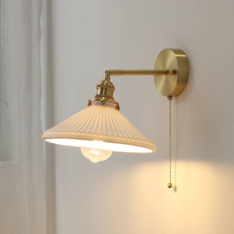 White Ceramic Wall Light - 207ST | ModefinityWhite Ceramic Wall Light ...