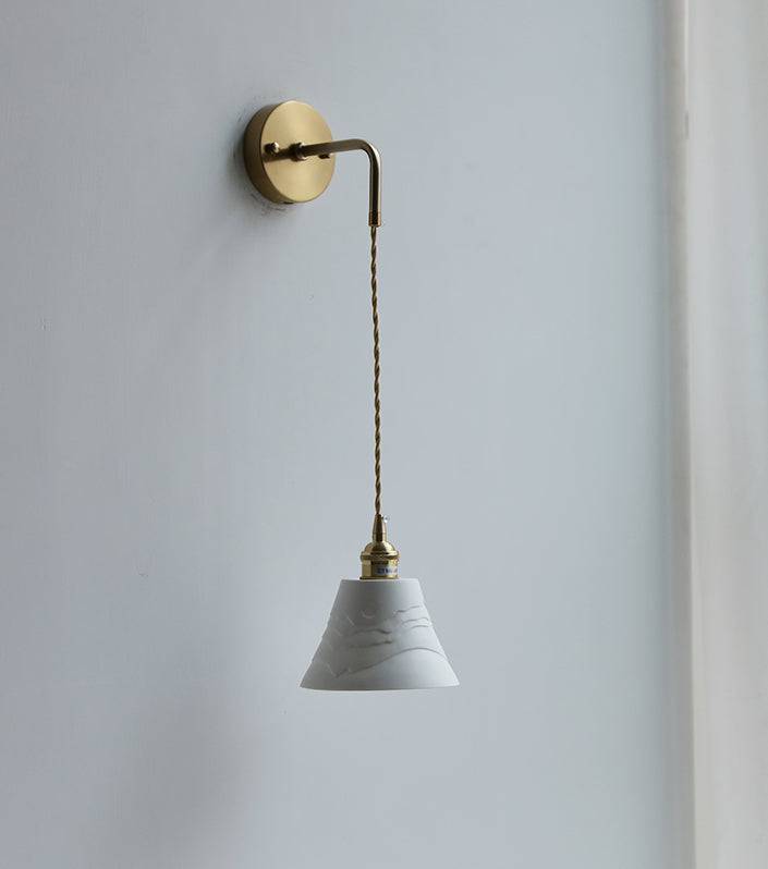 White Ceramic Wall Light - 222ST | ModefinityWhite Ceramic Wall Light ...