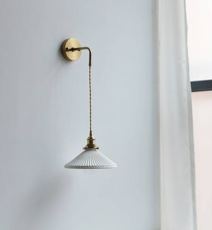 White Ceramic Wall Light - 222ST | ModefinityWhite Ceramic Wall Light ...