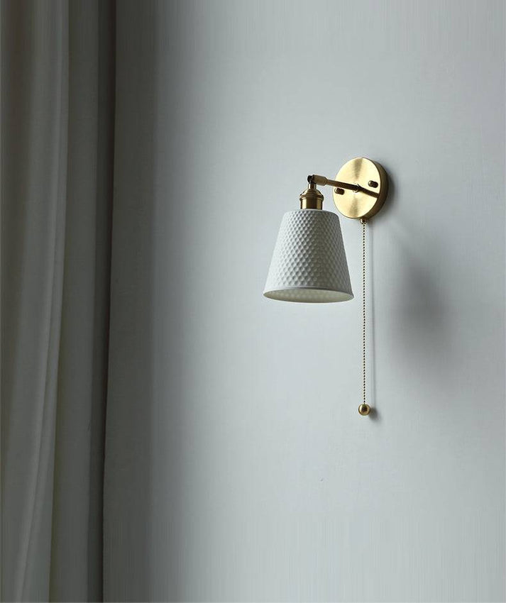 White Ceramic Wall Light - 223ST