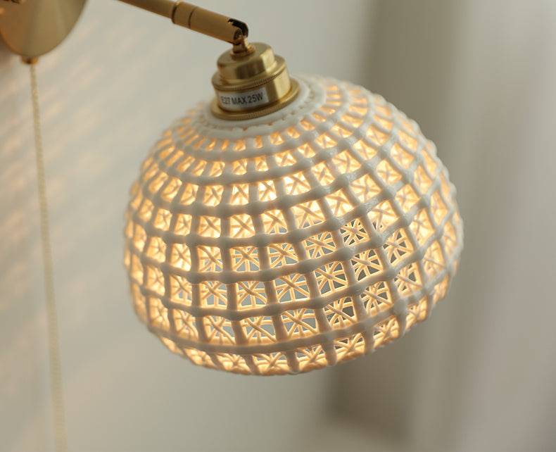 White Ceramic Wall Light - 225ST | ModefinityWhite Ceramic Wall Light ...
