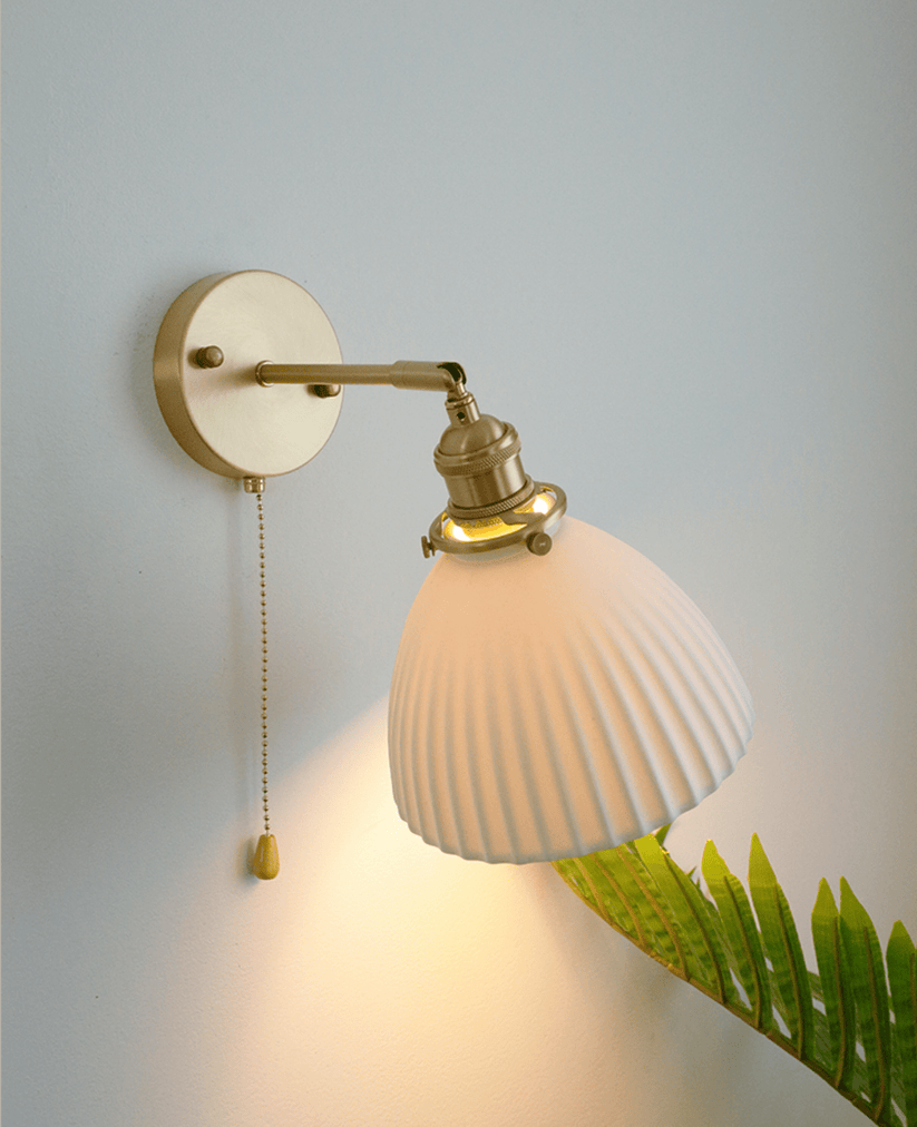 White Ceramic Wall Light - 226ST | ModefinityWhite Ceramic Wall Light ...