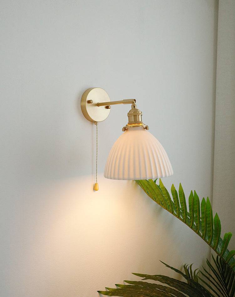 White Ceramic Wall Light - 226ST | ModefinityWhite Ceramic Wall Light ...